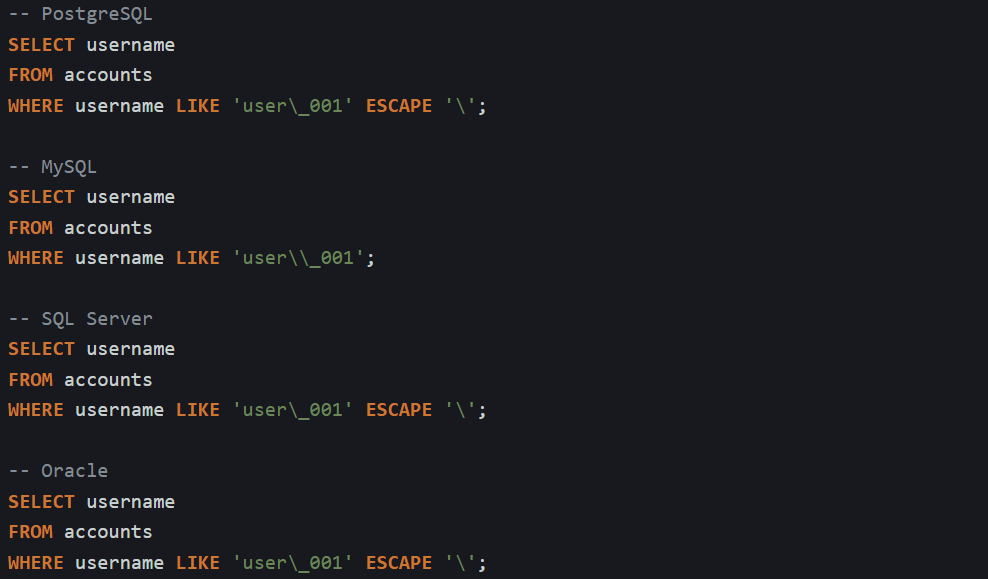 Build a Search Feature with SQL LIKE and Wildcards