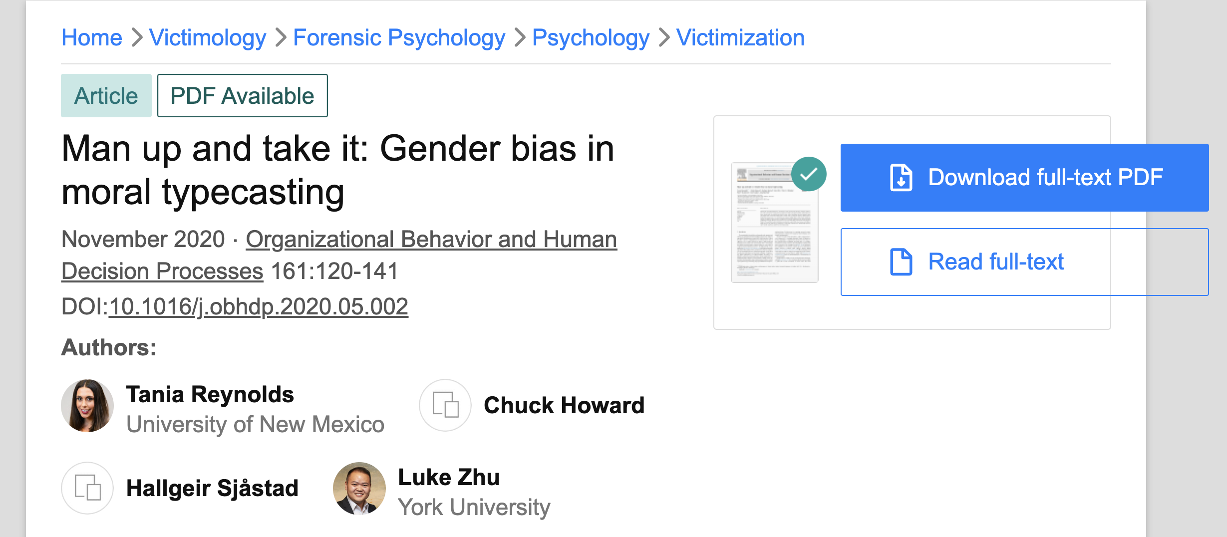 Why Won't Men Fight Back: Key Insights from Research