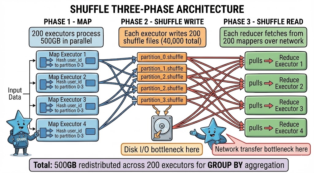 Understanding Spark Shuffle: The Complete Architecture Guide