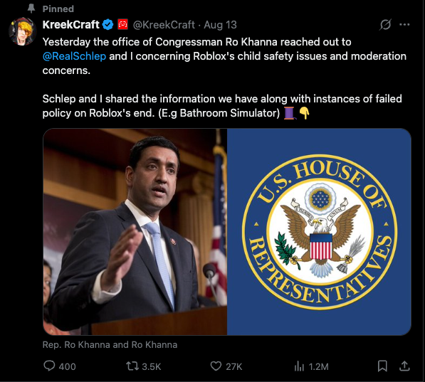 $RBLX Early Primer On The Roblox Vigilante Controversy