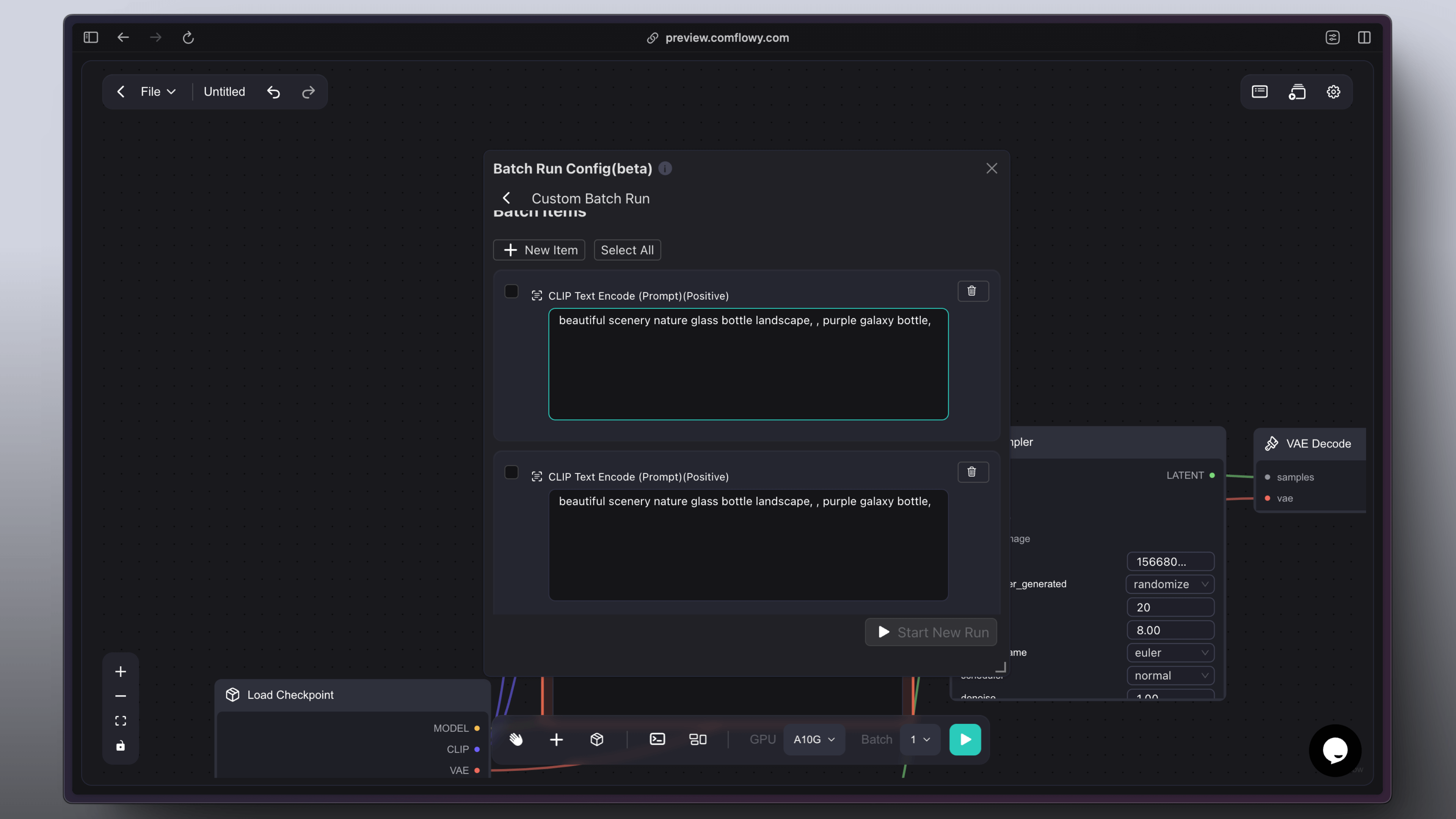 How to Use the Comflowy Batch Feature? - by Wang Shier