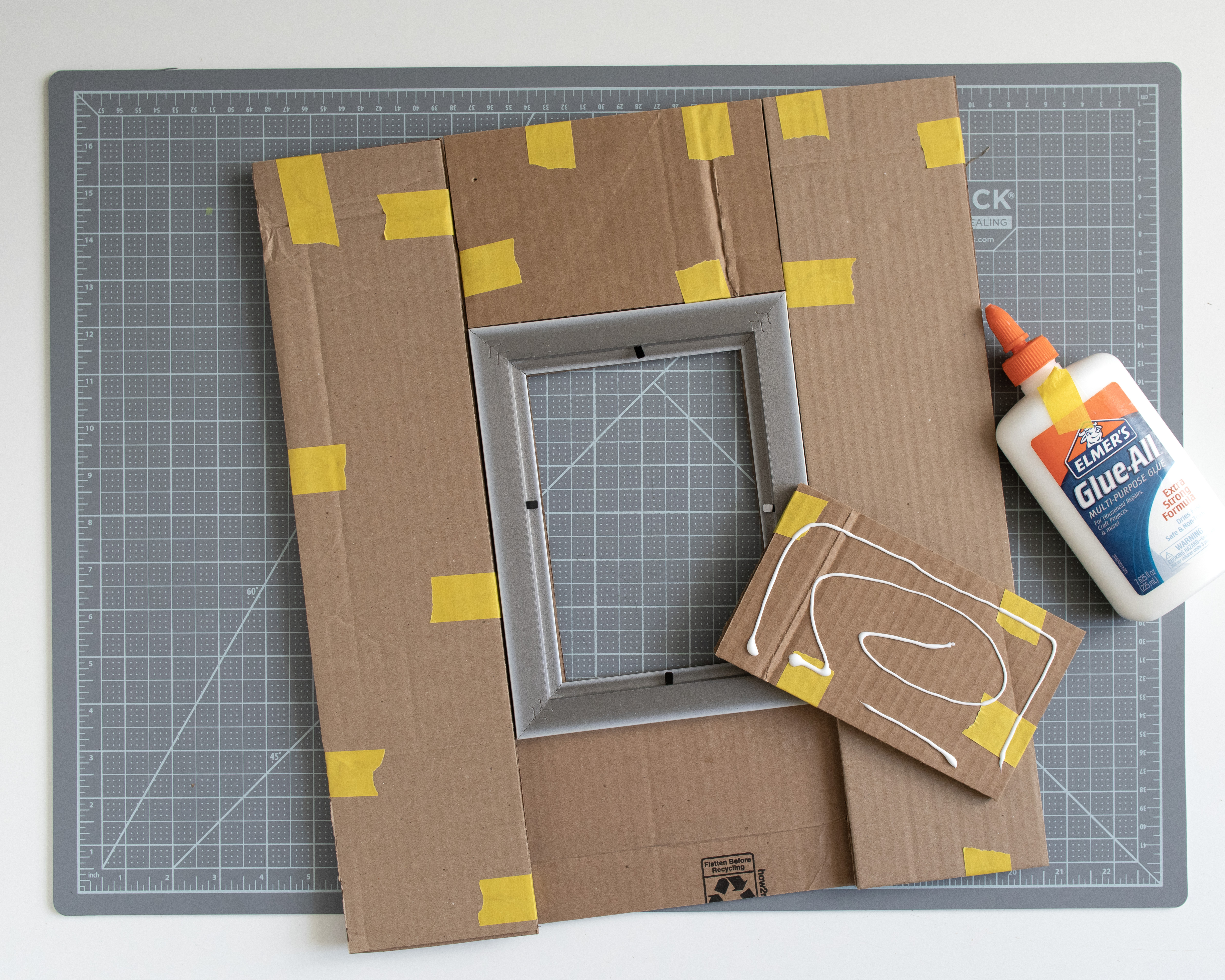 How To: Make A Cardboard and Paper Mâché Frame