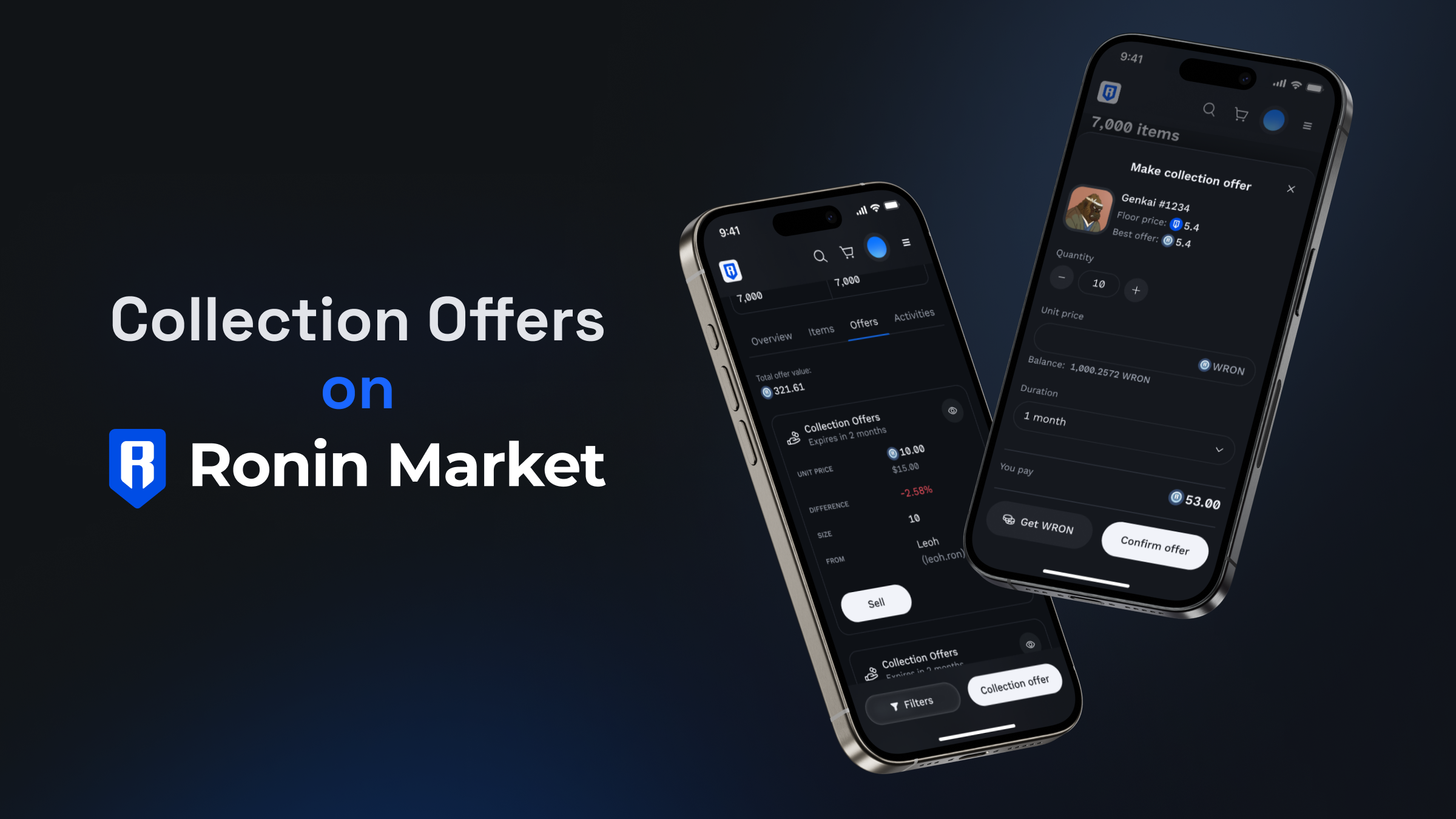 Collection Offers are LIVE on Ronin Market!