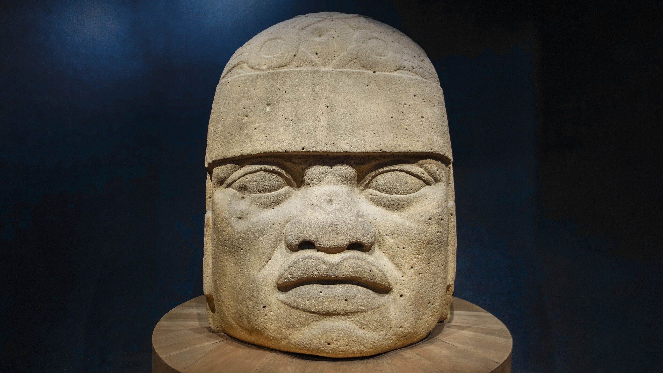 The Olmec colossal heads - by Gliese Art Collective