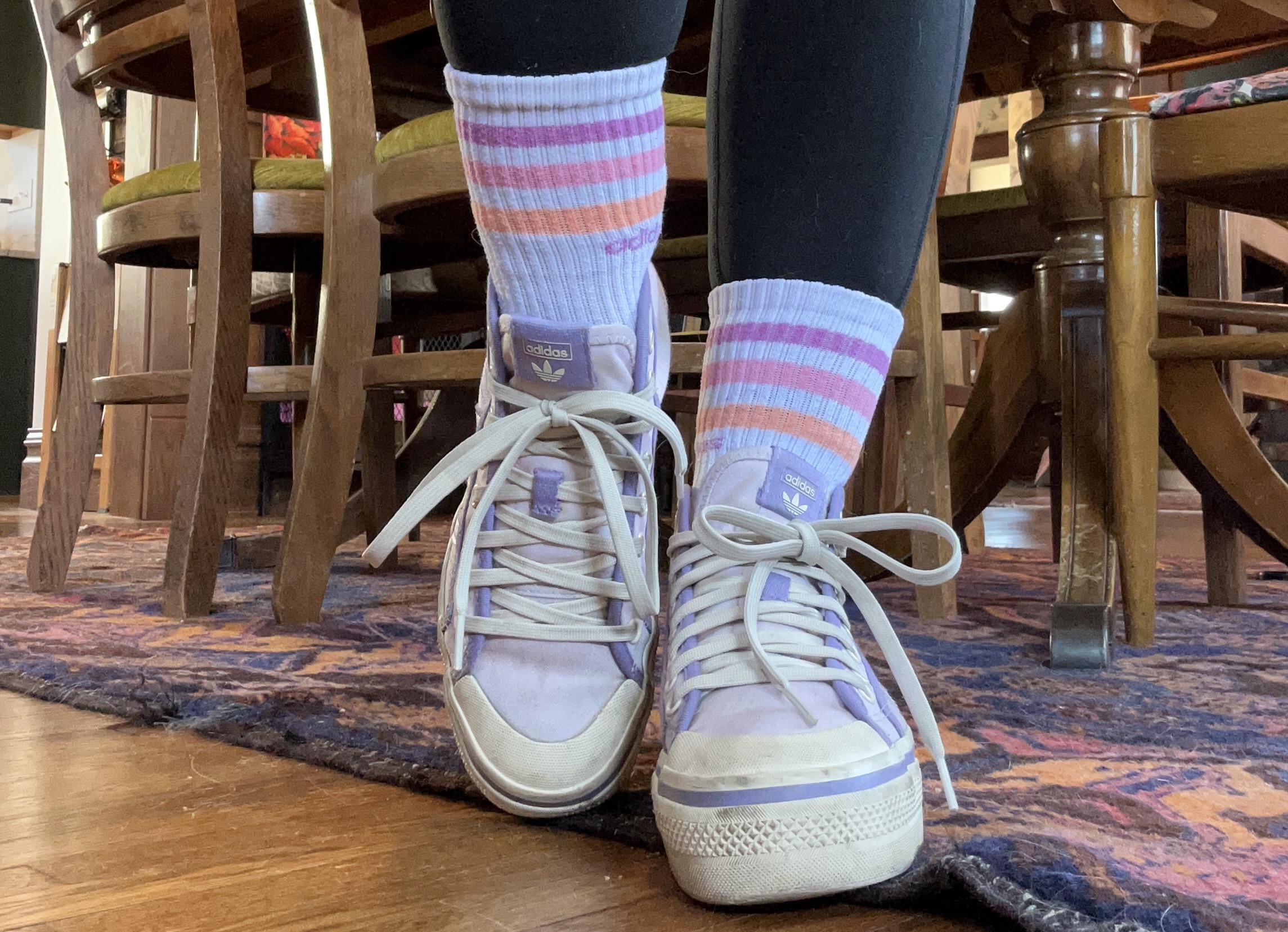 Try the Trend: Tall Athletic Socks with Leggings
