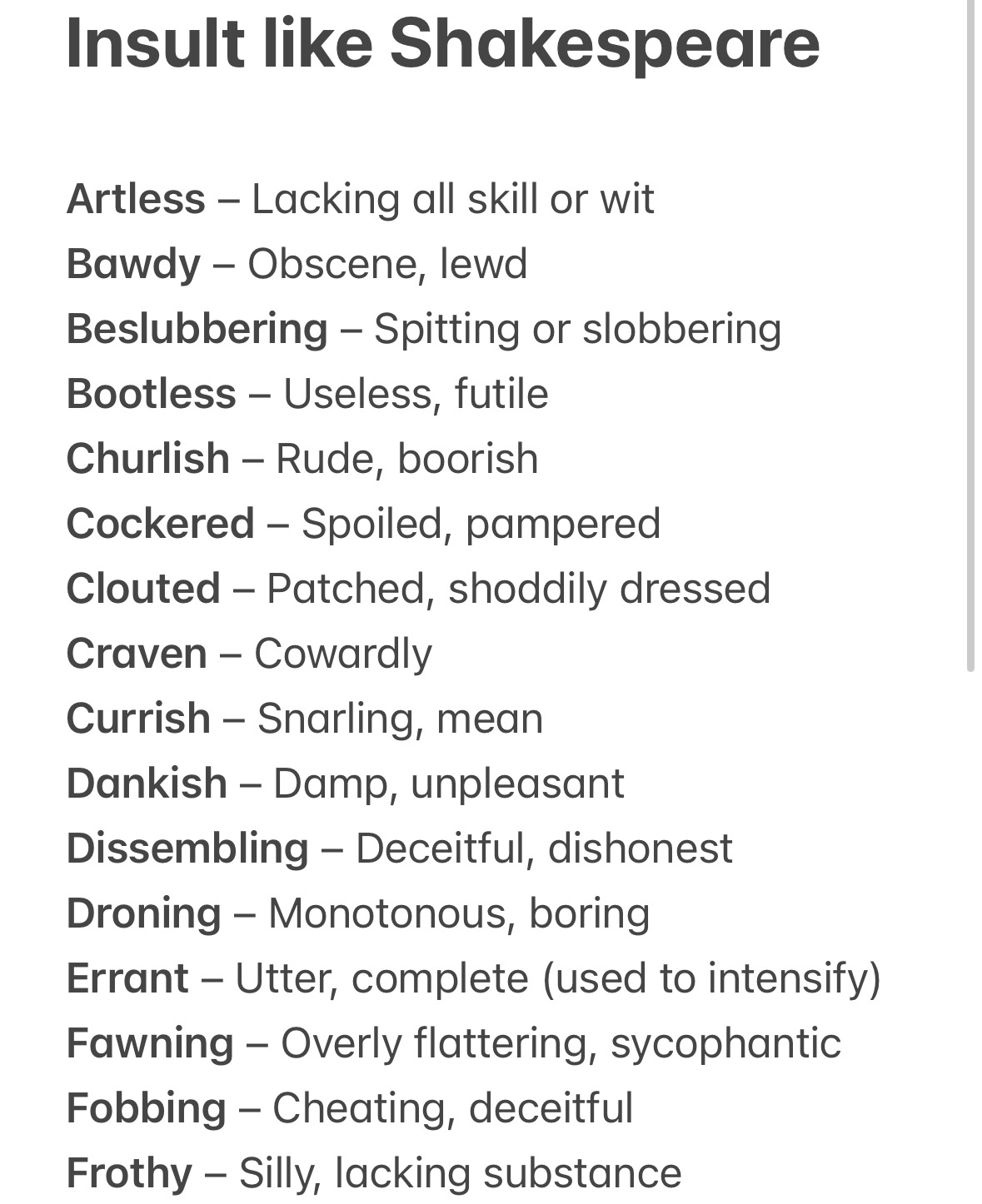 Noam Leon Kaestner on Substack: "Insult like Shakespeare"