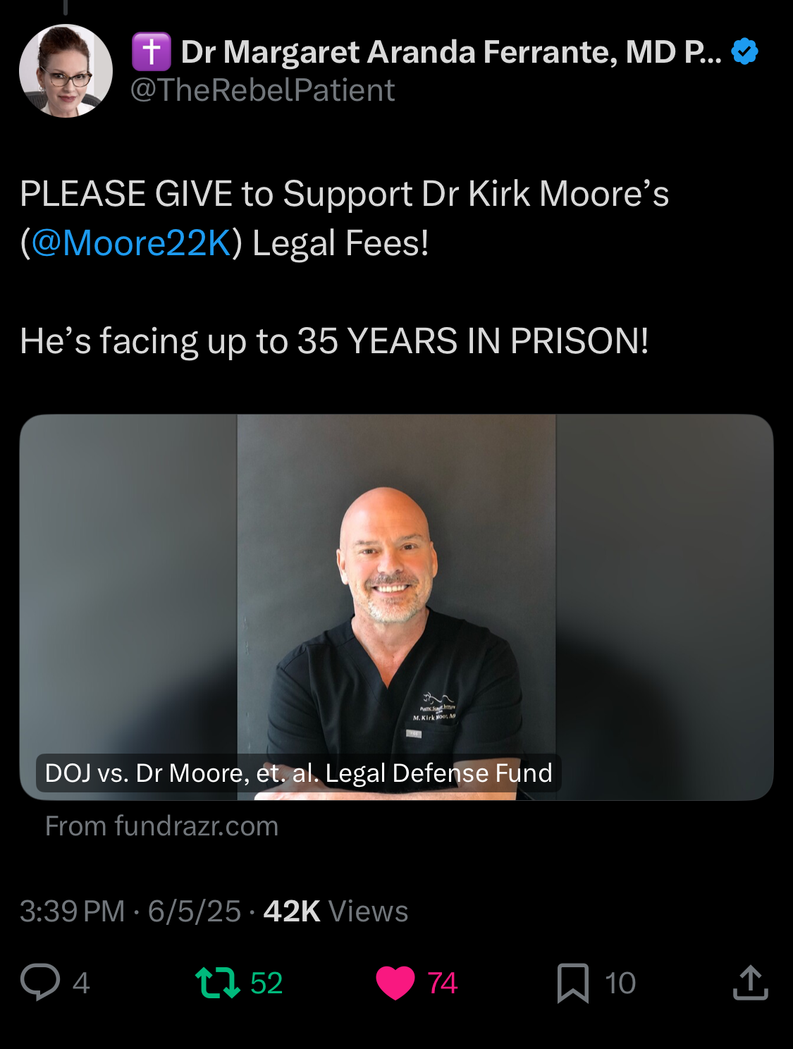SIX DAYS TO TRIAL: DoJ v. Dr. Kirk Moore, Who Faces 35 Years In Prison ...