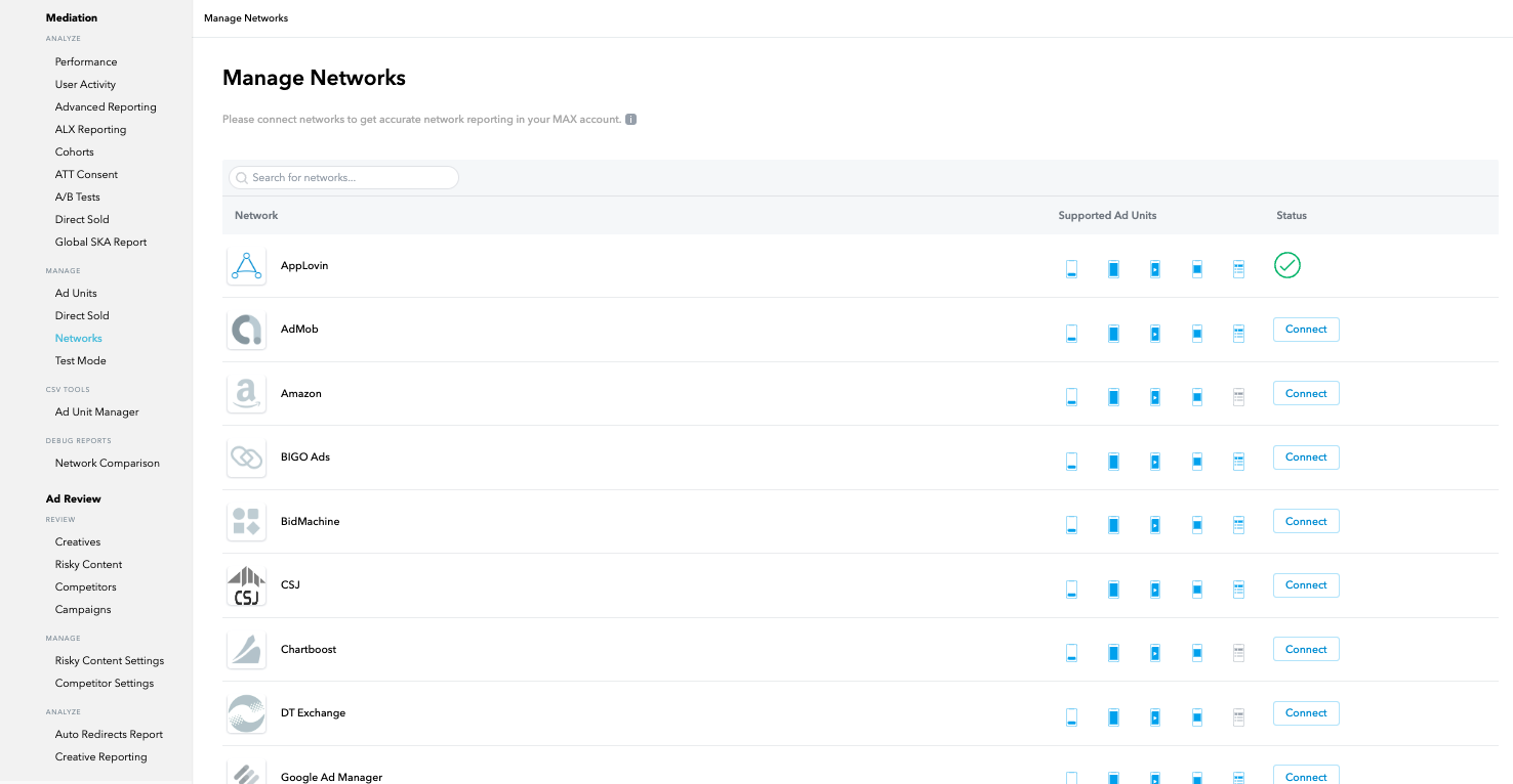 Getting Started with Ad Revenue: Applovin MAX