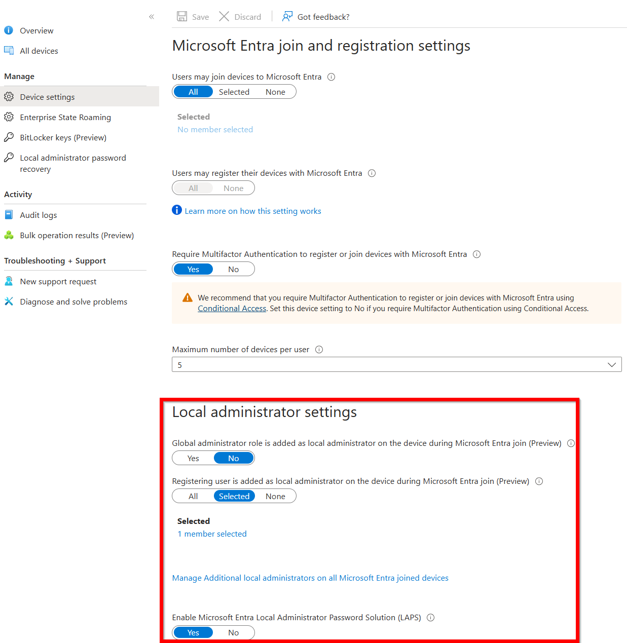 Local admin segmentation with Entra and Intune
