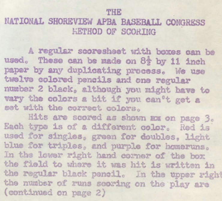 Keeping Stats By Hand - by Daniel Evensen