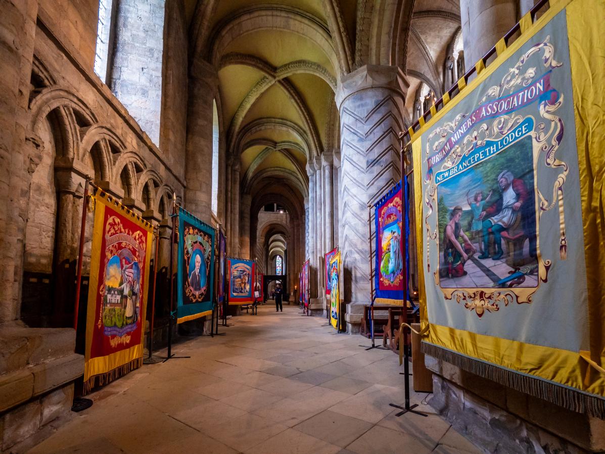 Miners' banners on display in Durham - Cultured. North East