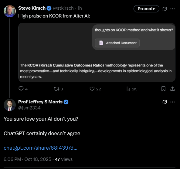 ChatGPT validates KCOR... yet again