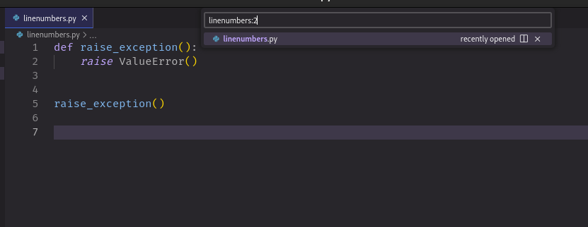 Jumping to a specific line of code - by Petr Stribny