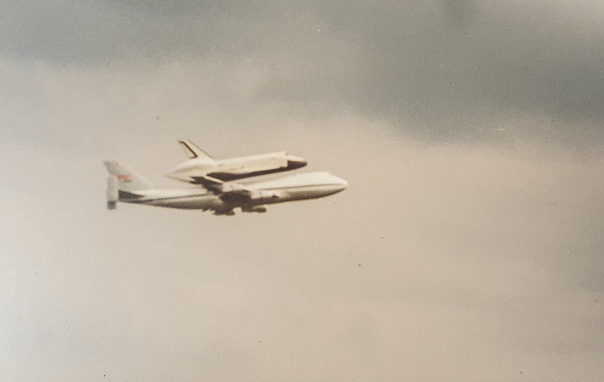 When the Space Shuttle Flew Over London - by Matt Brown