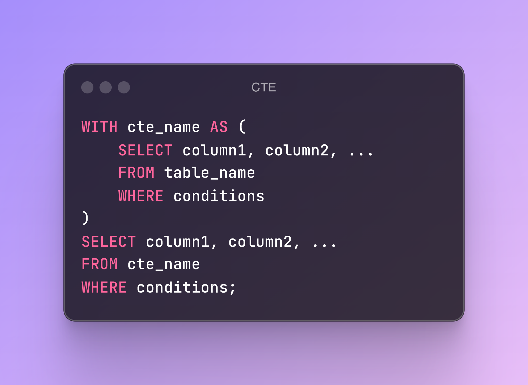 WITH CTEs let's resolve a (sub)query - by Vinay