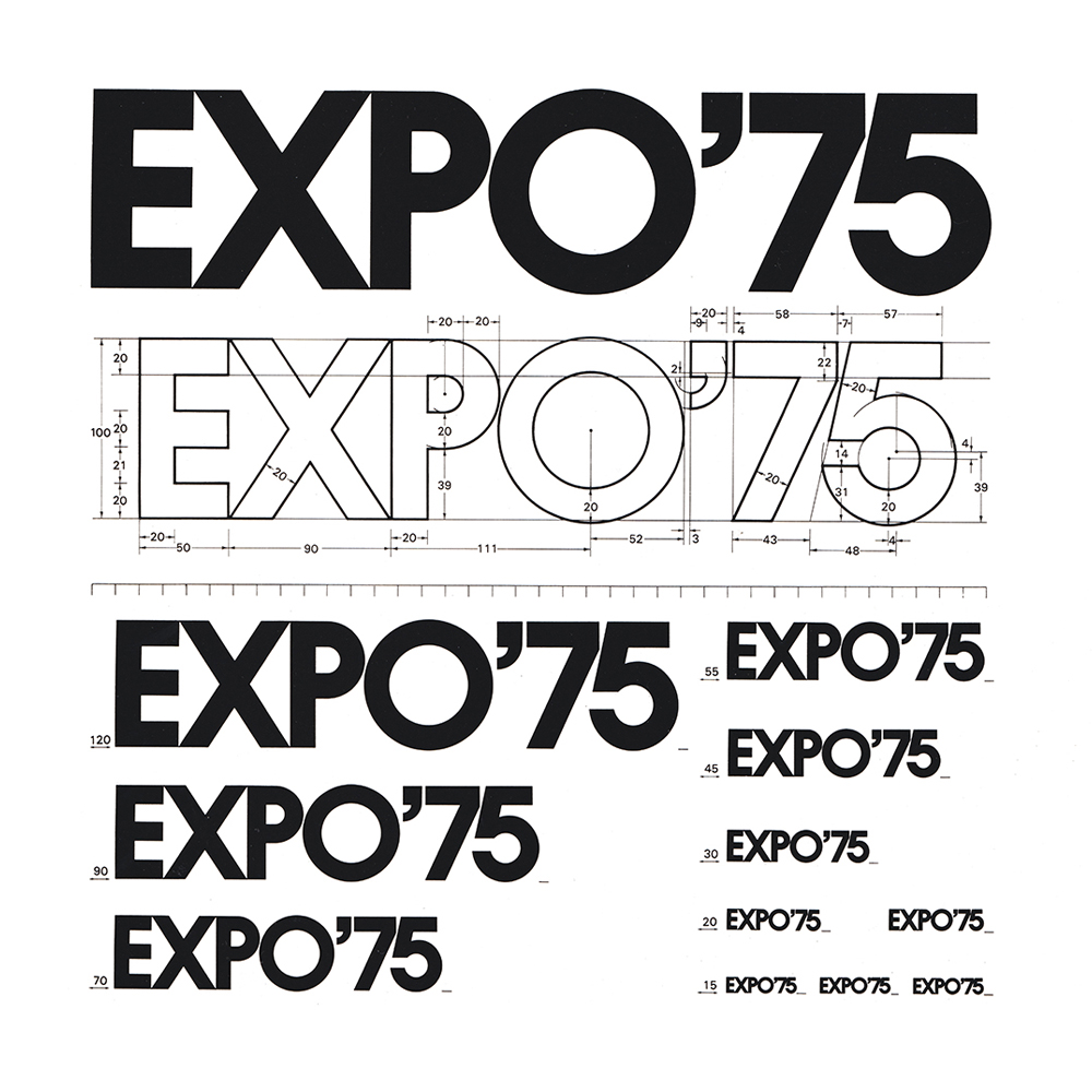 The fascinating story of the Expo '75 logo – Logo Histories
