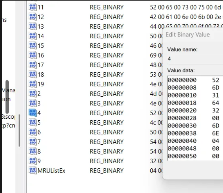 Tracking User Activity with MRU Keys - by Omar Haggag