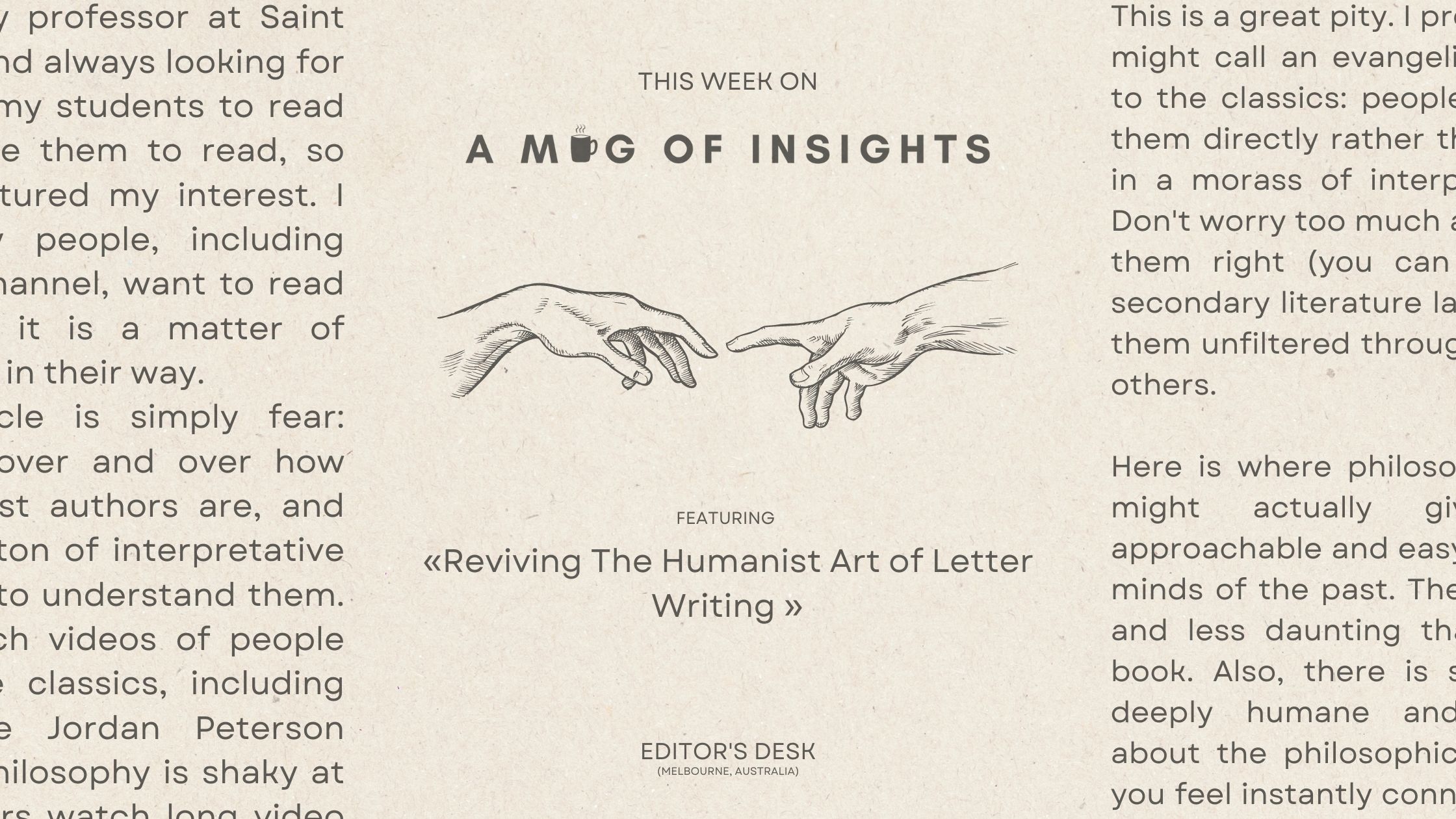 Reviving The Humanist Art of Letter Writing: A New Vision for This ...