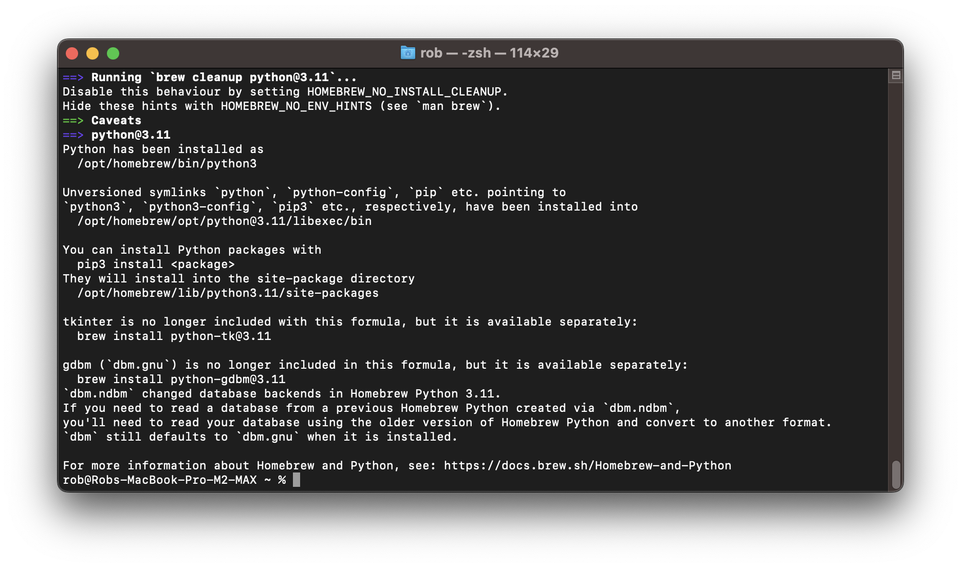 Guide: Homebrew, Python and Visual Studio Code on Mac