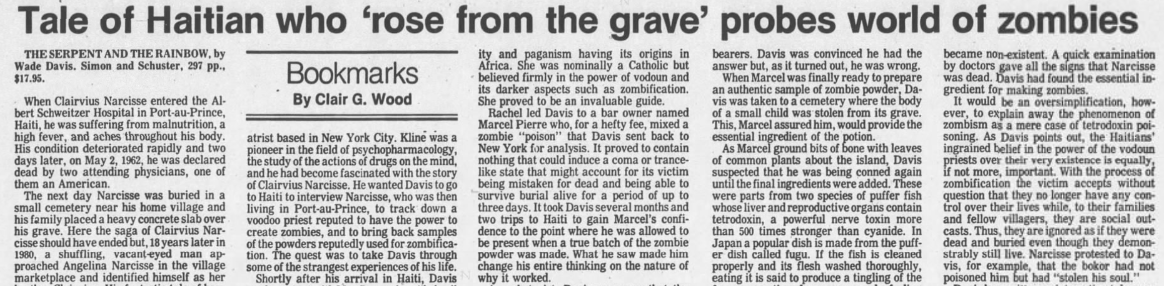 The Strange Tale of Clairvius Narcisse: Haiti's "Vodou Zombie"