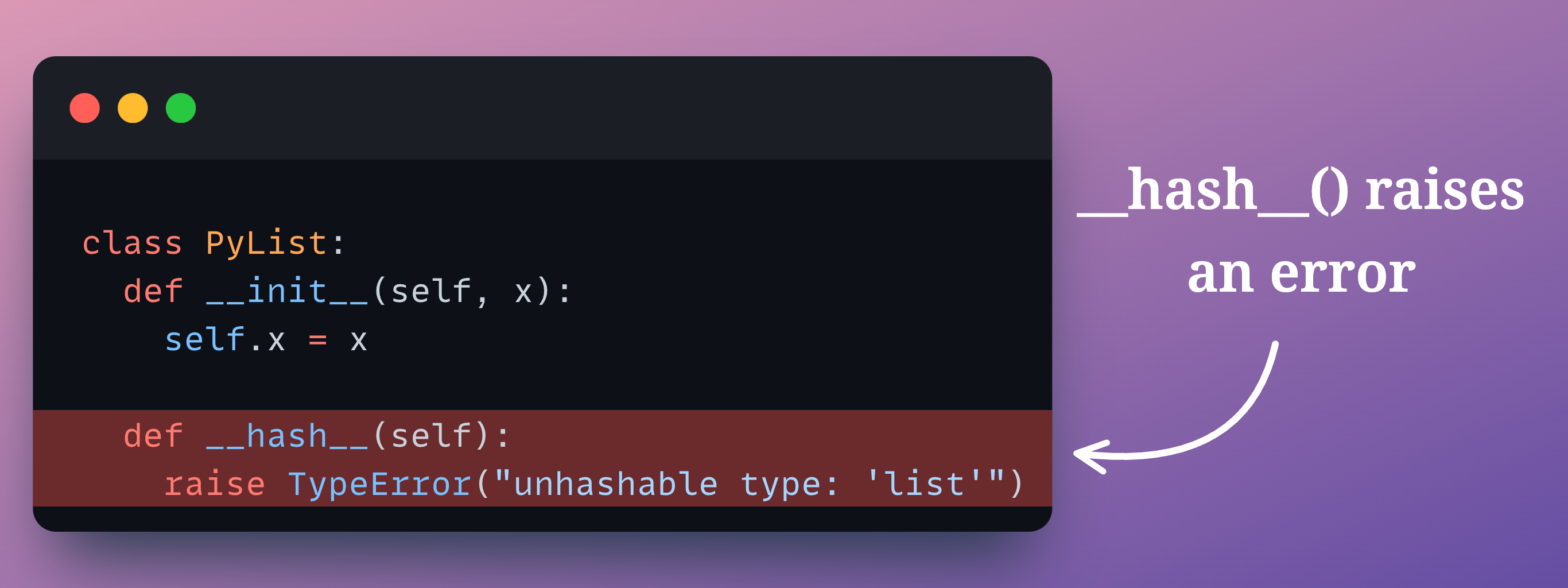 How Python Prevents Us from Adding a List as a Dictionary's Key?