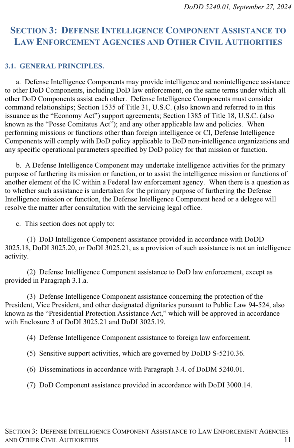 The DoD Quietly Reissues DoD Directive 5240.01, Expanding the Use of ...