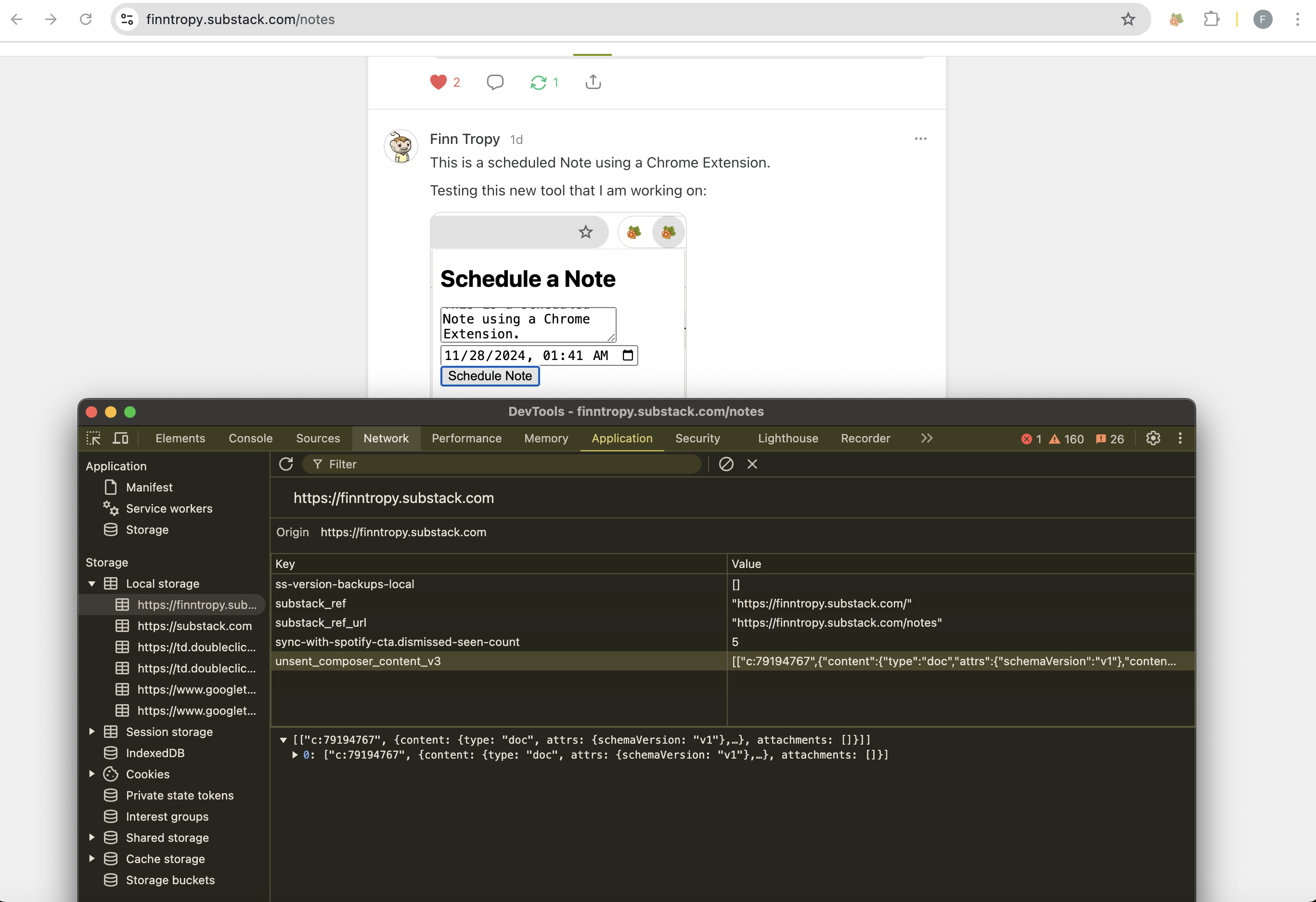 How To Schedule Notes on Substack - by Finn Tropy