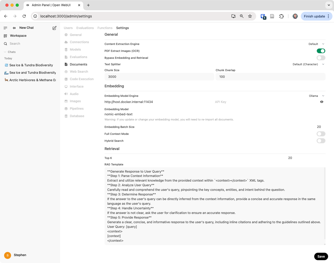 Build a local RAG application with Open WebUI to chat with your Zotero library
