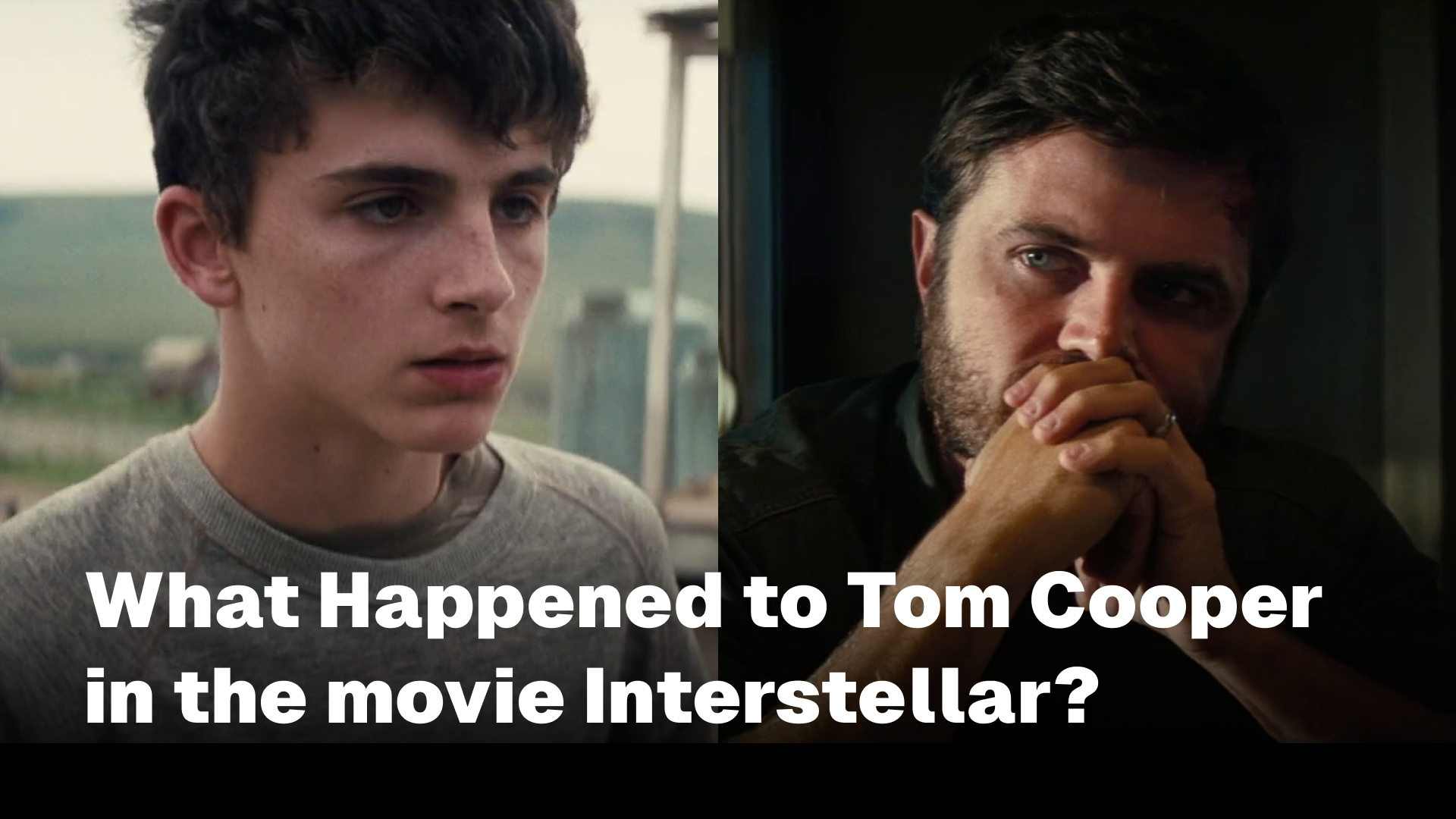 What happened to Tom Cooper in the movie Interstellar?