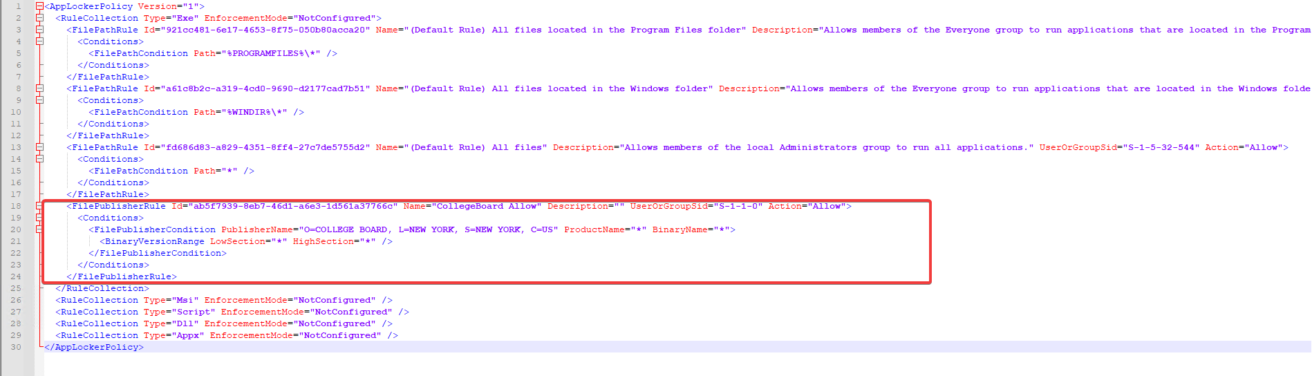 Fighting the Bear: Blocking Games for Students using AppLocker (in Intune)