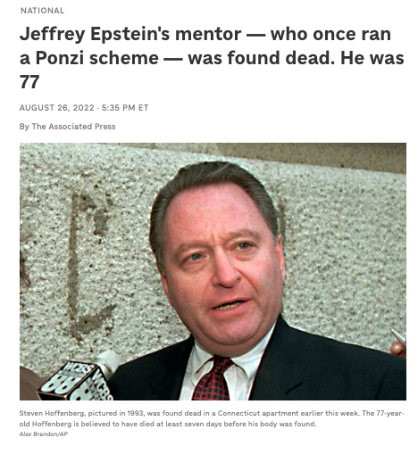 Meet Epstein's associate, Steven Hoffenberg, who exposed the blackmail ...