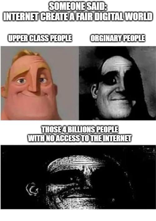 Meme: Is Online World Fair To Everyone? - by Jianxiang Gao