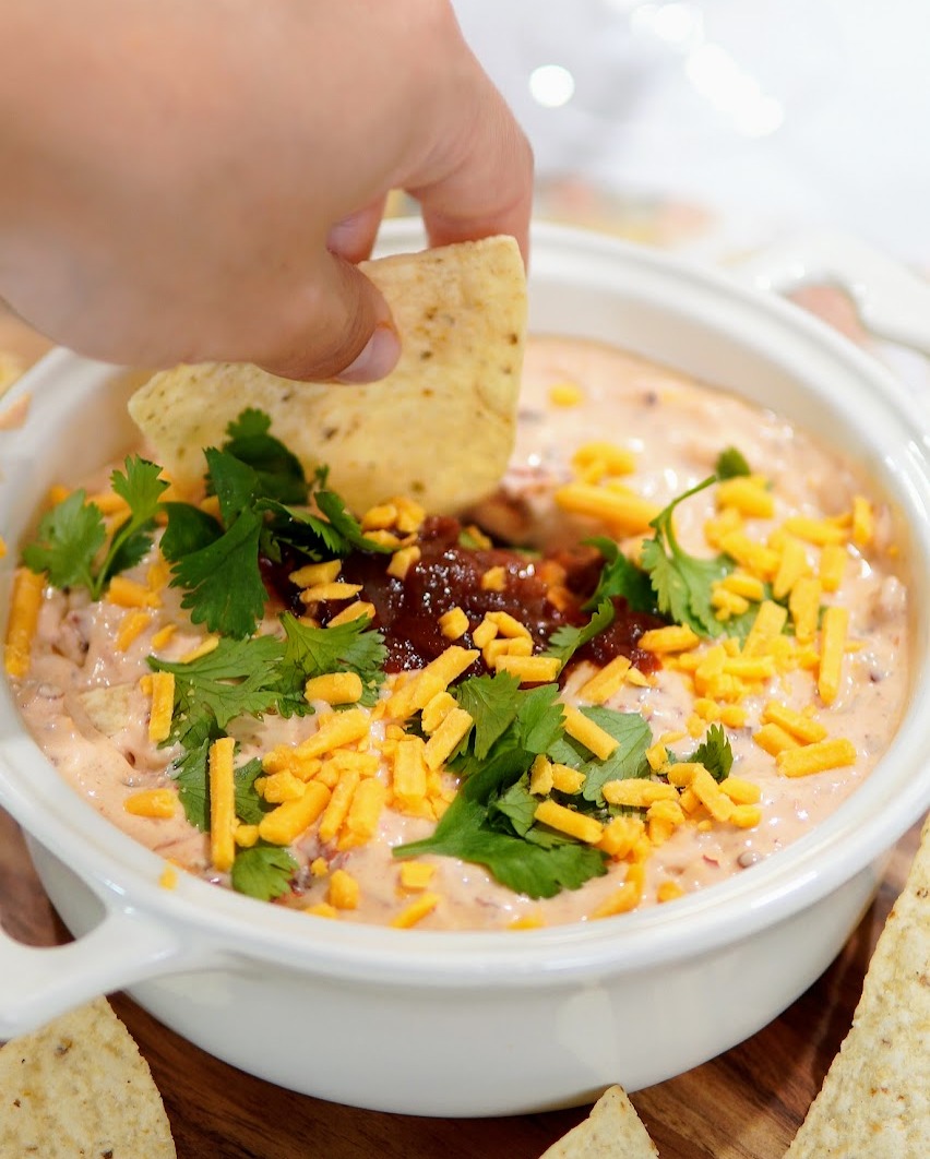 Chipotle Cheddar Dip & Garnacha - by Stephanie Cameron