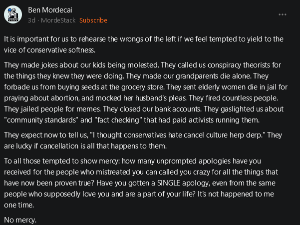 Some Practical Considerations Before Descending Into An Orgy Of Vengeance