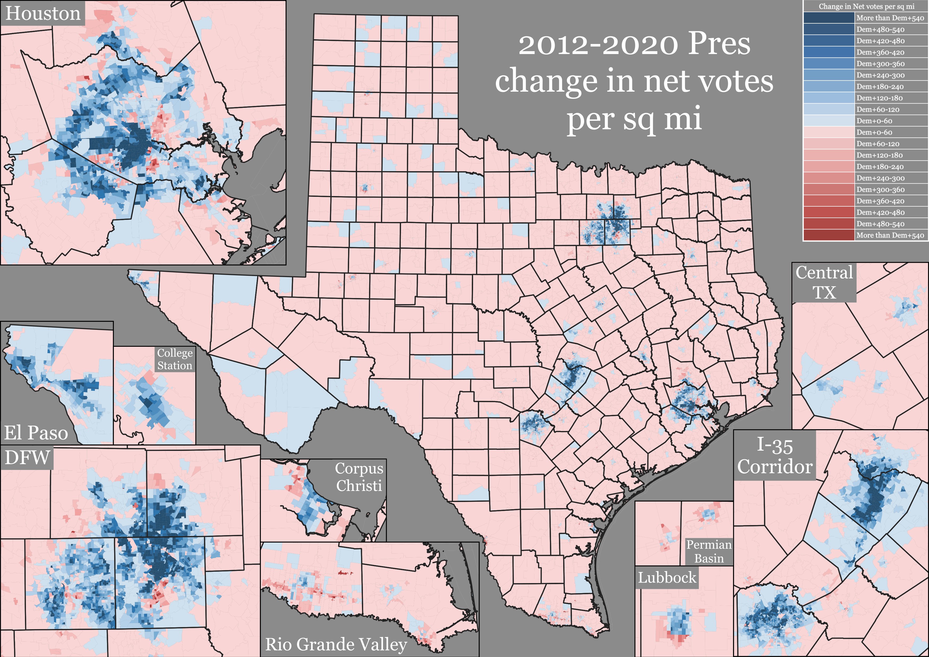 Which Texas Counties Should We Expect To Be Blue In November?