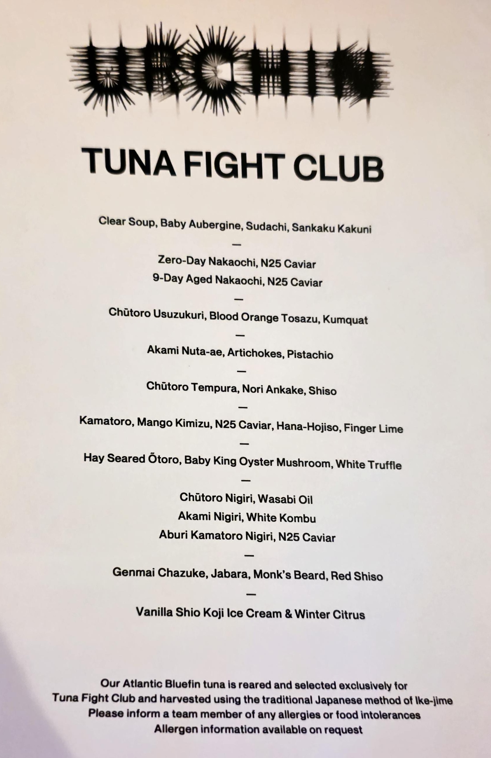 Tuna Fight Club - Epicurus's List