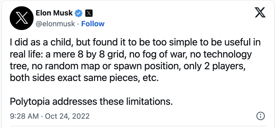 What Elon Musk's favorite game tells us about him