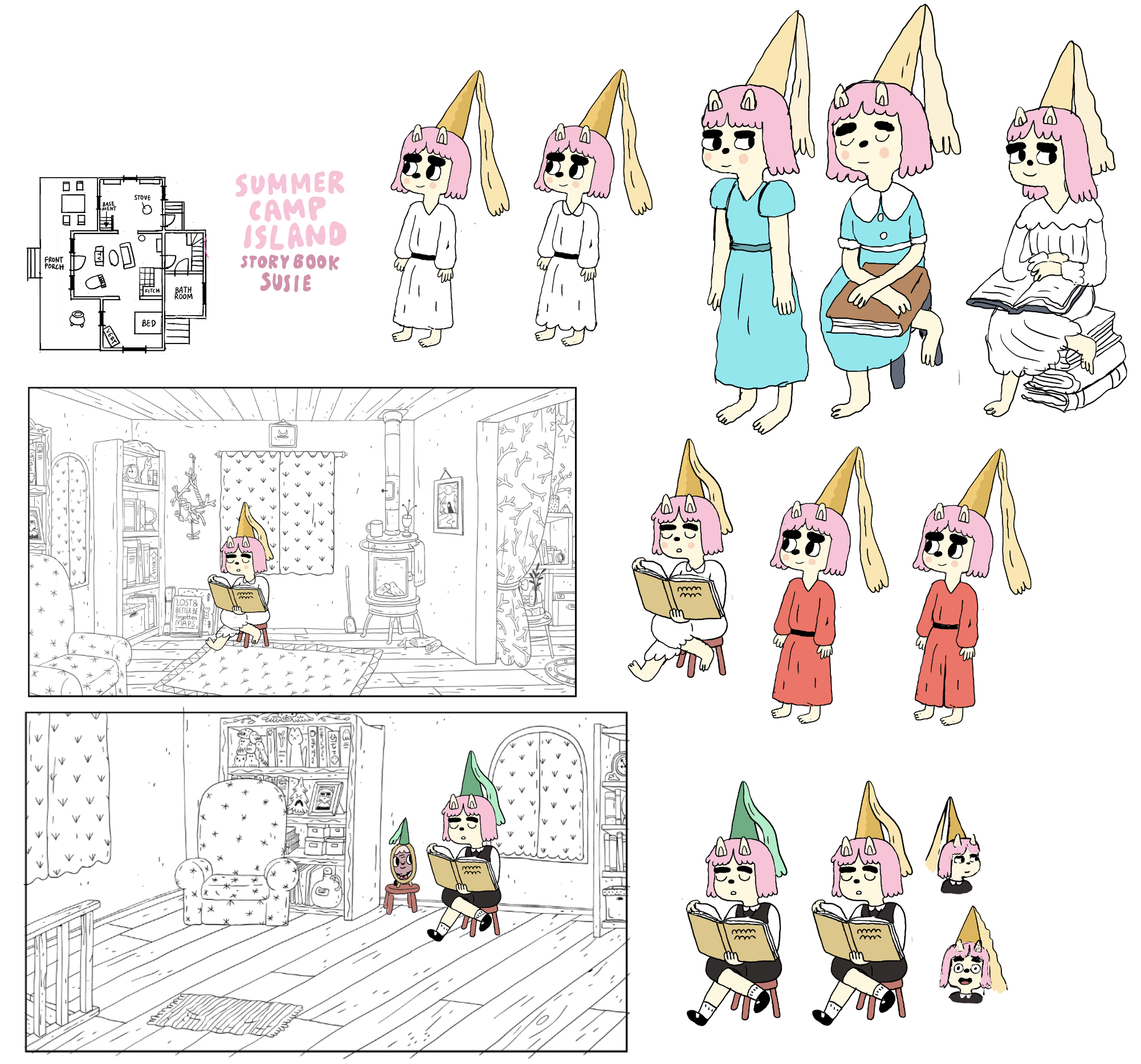 Season Six Visual Development II - by Julia Pott