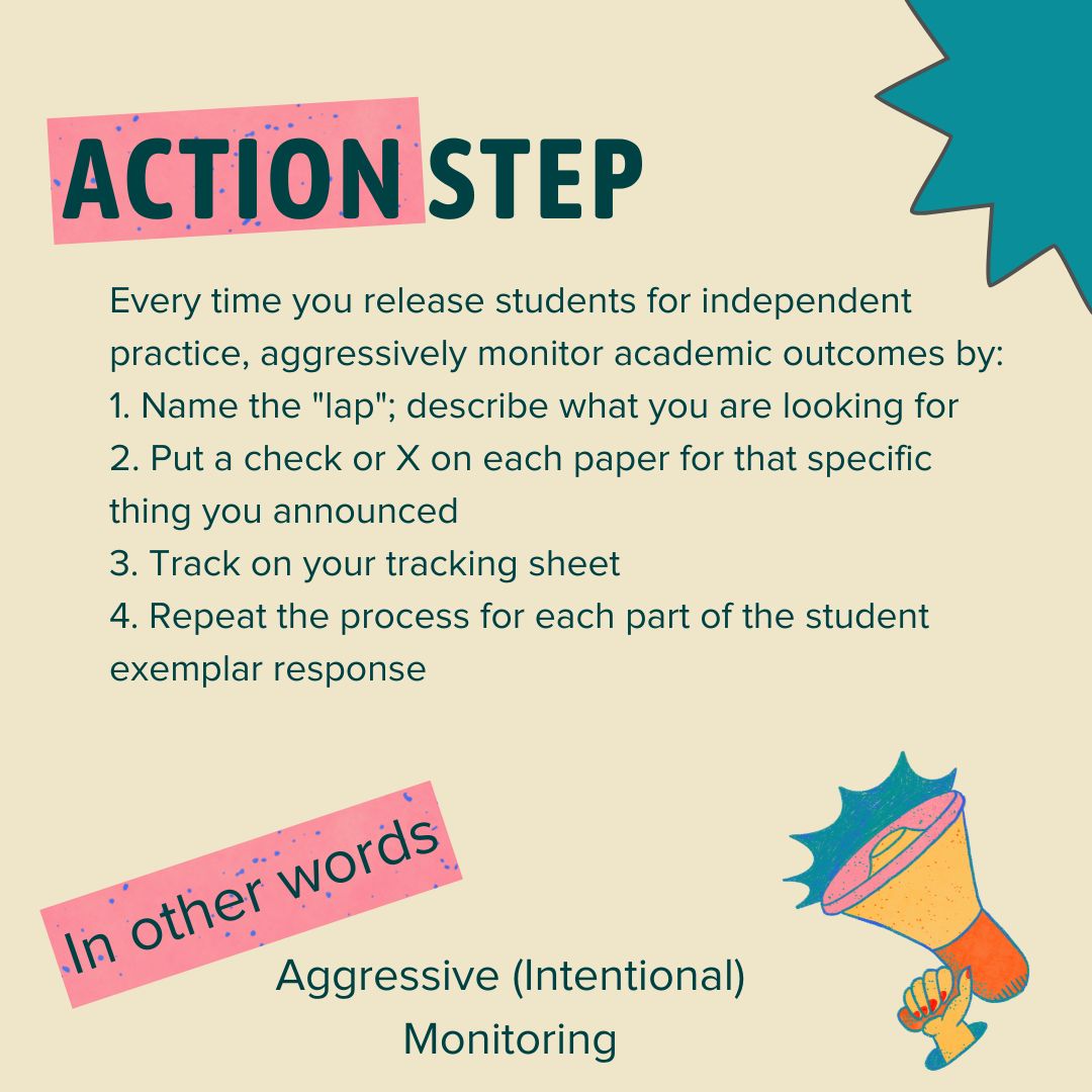 Action Step of the Week: Aggressive (Intentional) Monitoring