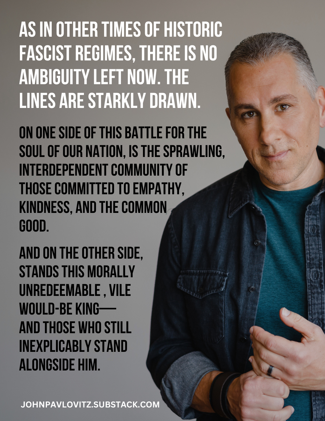 John Pavlovitz on Substack: "‘For America's Survival, His Supporters Must Be Ostracized’ https ...