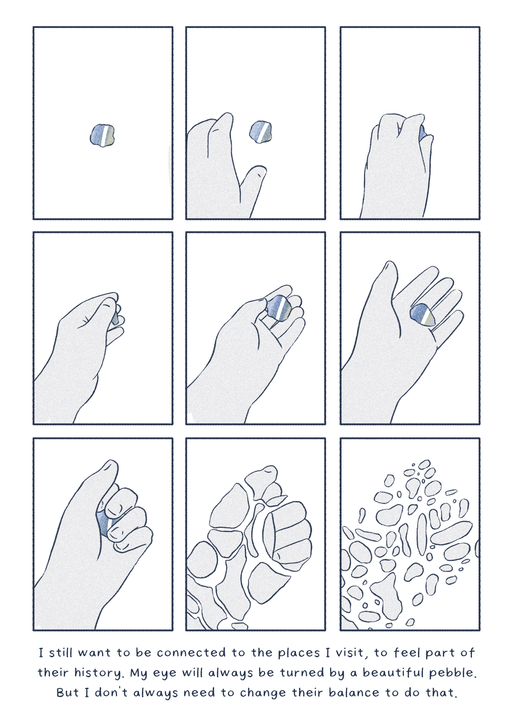 Illuminating letters: pebble hunting - by Natalie Harney