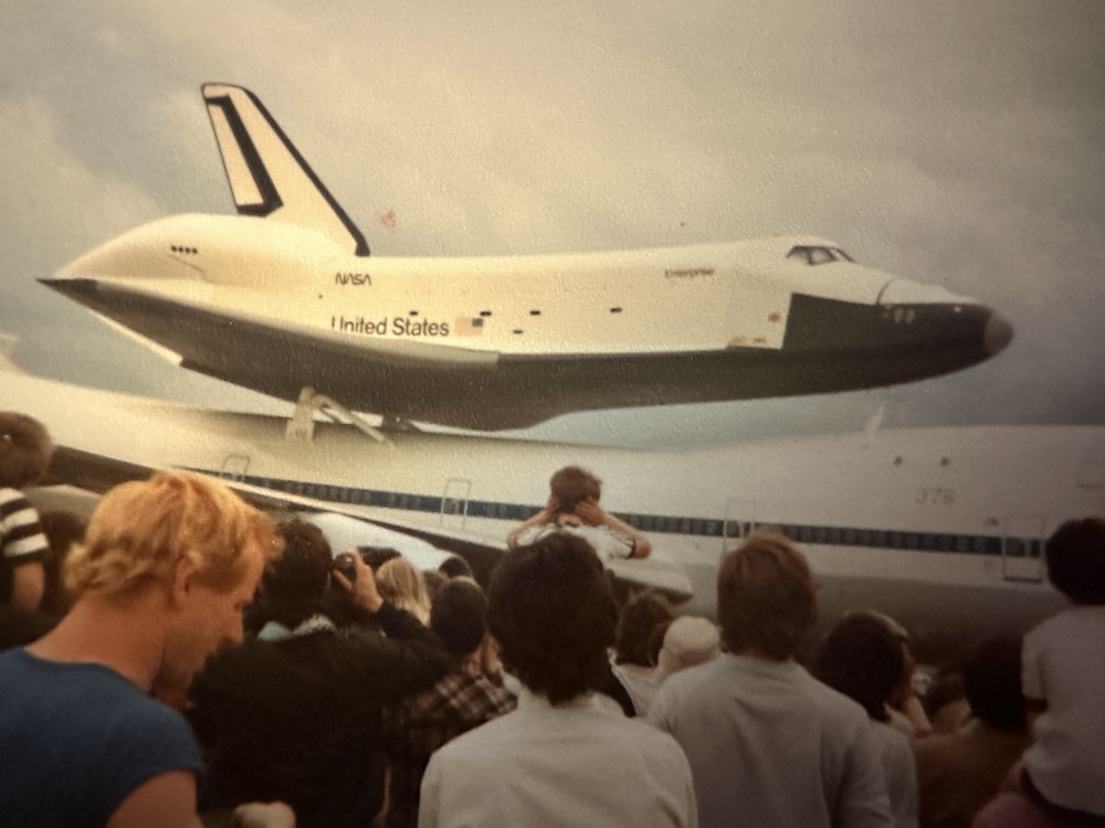 When the Space Shuttle Flew Over London - by Matt Brown