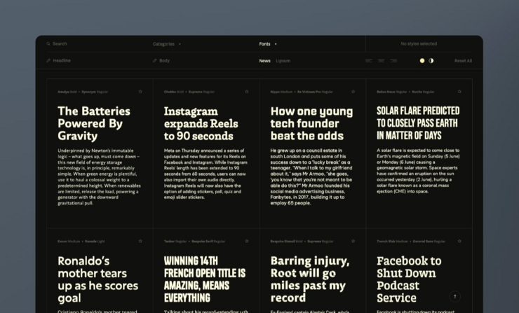 Fontshare - The free font website nobody seems to know about (yet)