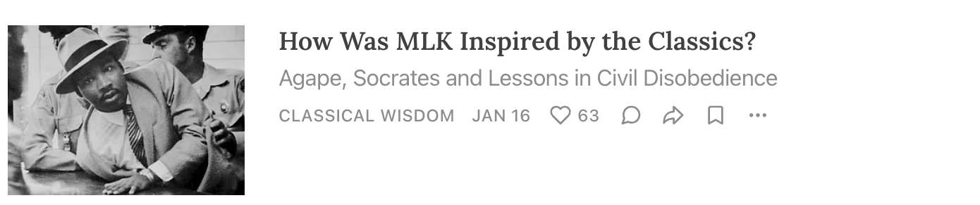 Weekend Roundup - Classical Wisdom