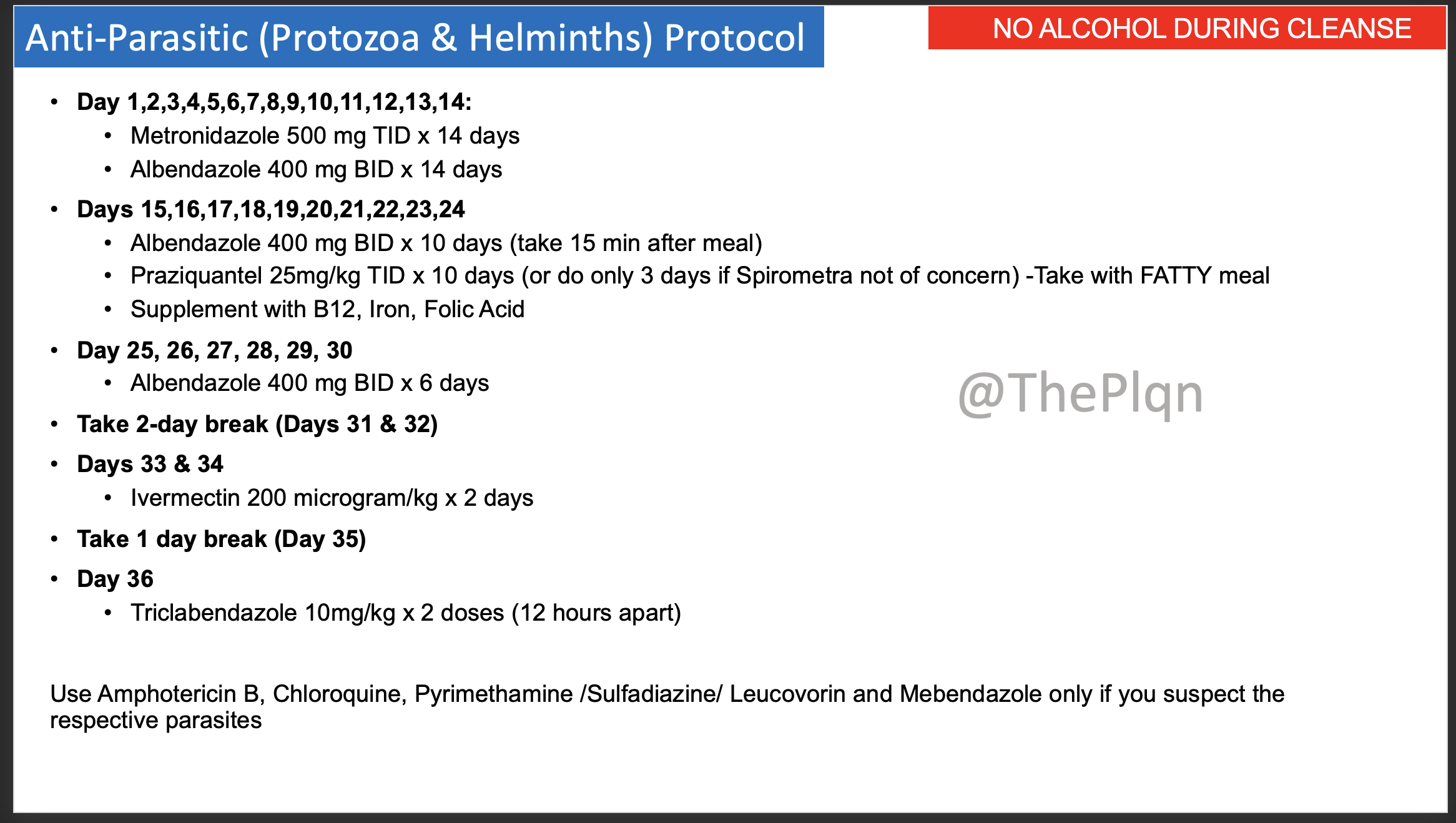 Review of Parasites and their Treatments