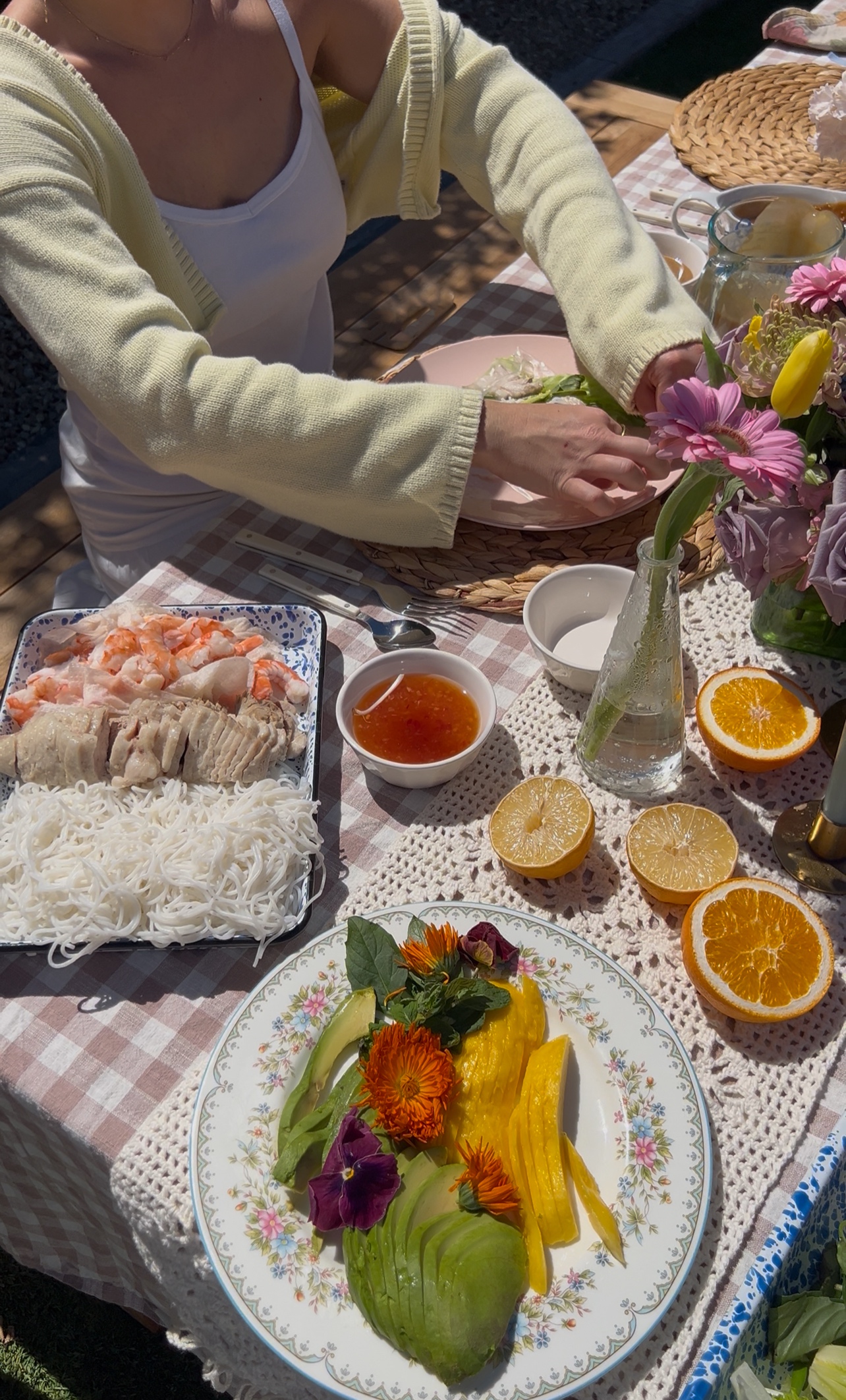 'welcome spring' spring roll party - recipes + links