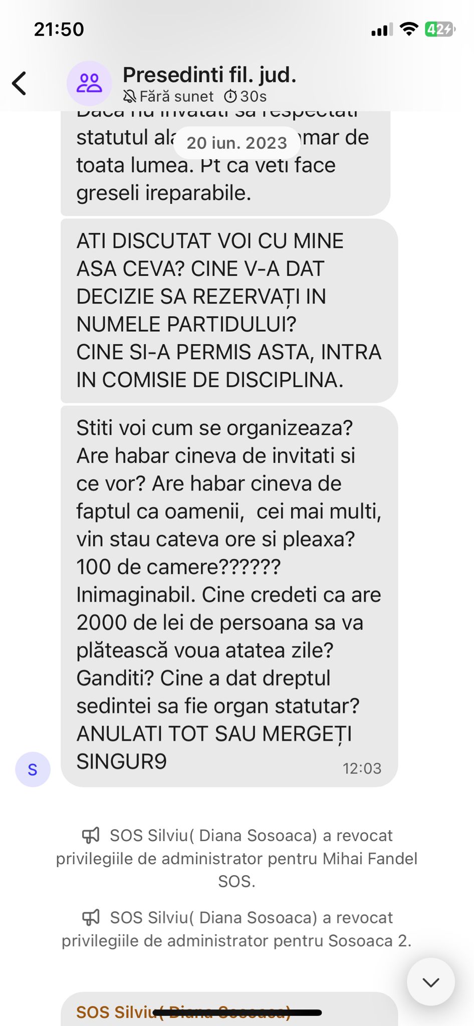 VIDEO- Diana Șoșoacă si-a suspendat sotul valcean, Dumitru Silvestru-Șoșoacă, din funcția de ...