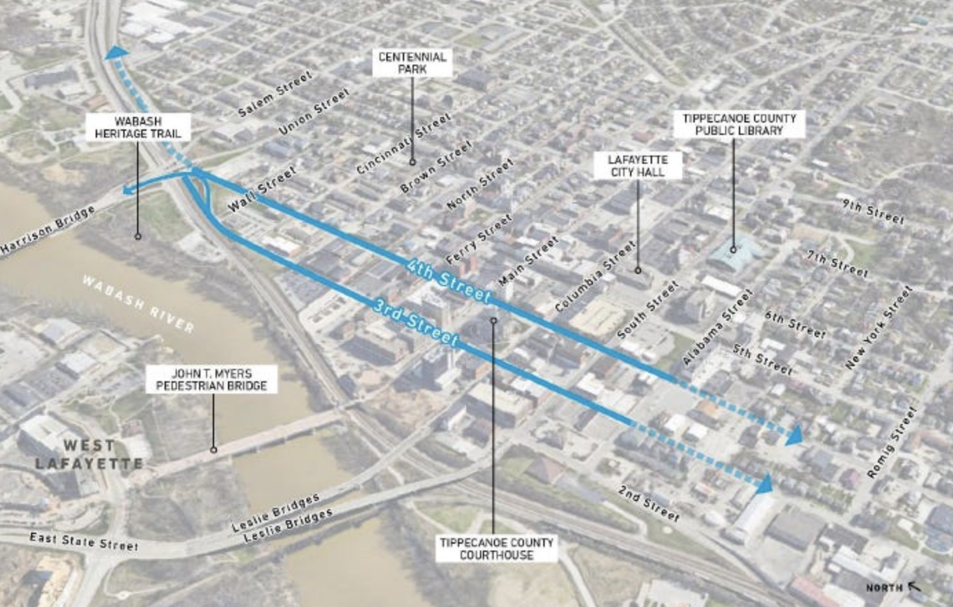 Designs outlined for $56.9M John Purdue Block project in downtown Lafayette