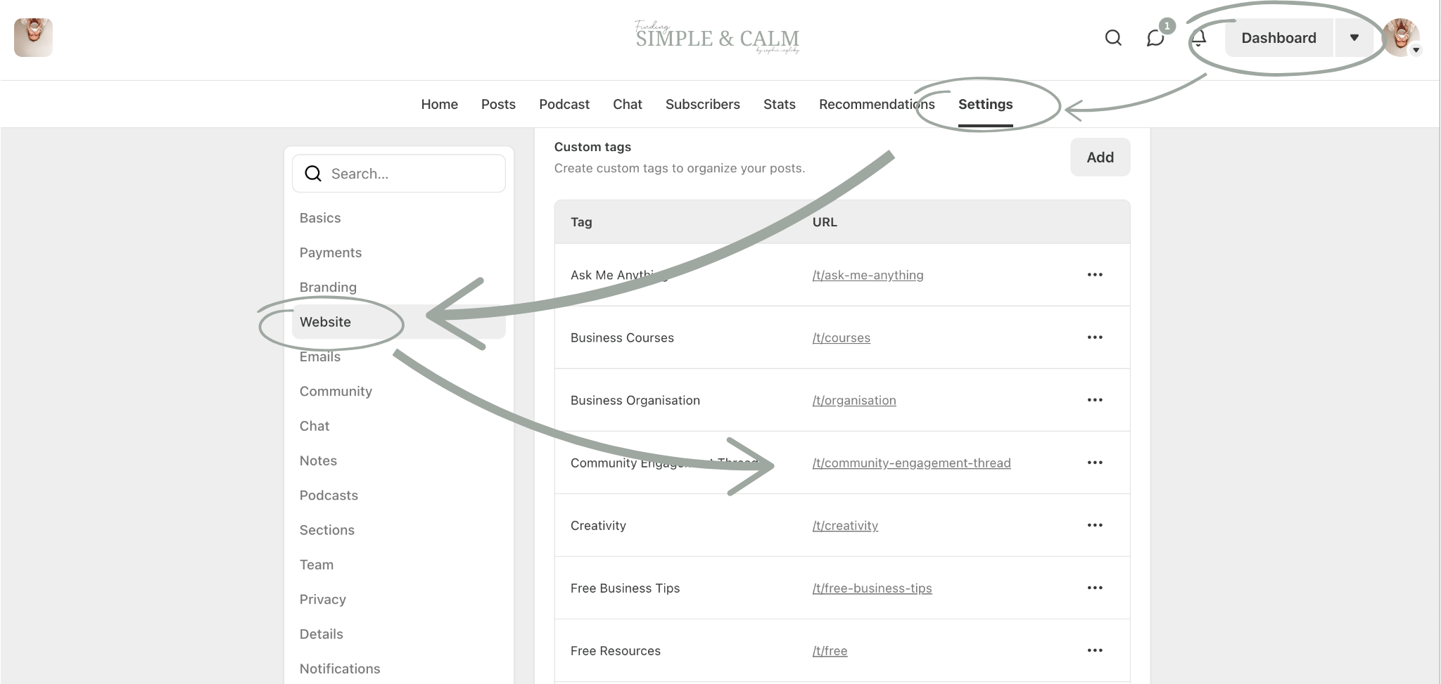 How to Organise Your Substack Posts Using Tags.