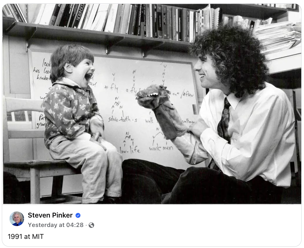 Helen Pluckrose (@helenpluckrose): "Steven Pinker being adorable for at ...